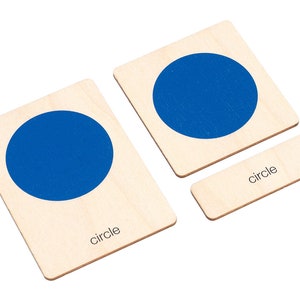 Geometric Cabinet Shapes Wooden Nomenclature Cards 3-6 Montessori ...