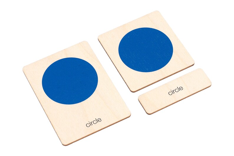 Geometric Cabinet Shapes Wooden Nomenclature Cards 3-6 Montessori ...