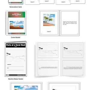 Parts of a Coral Reef Puzzle With Nomenclature Cards 6-9 | Montessori ...