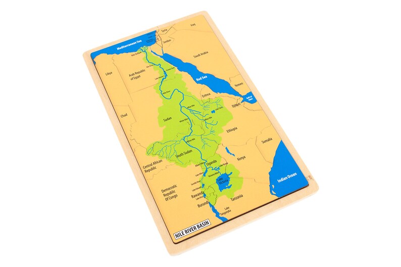 Nile River Basin Puzzle Complete Set | Montessori Materials ...