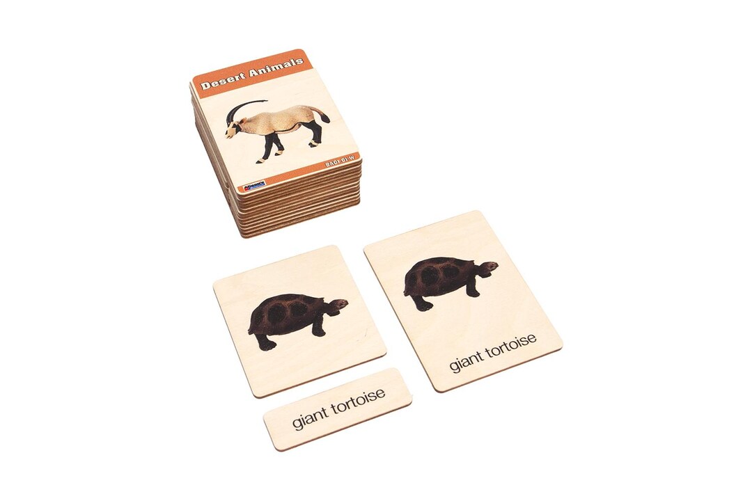 Desert Animals Wooden Nomenclature Cards | Montessori Printable ...