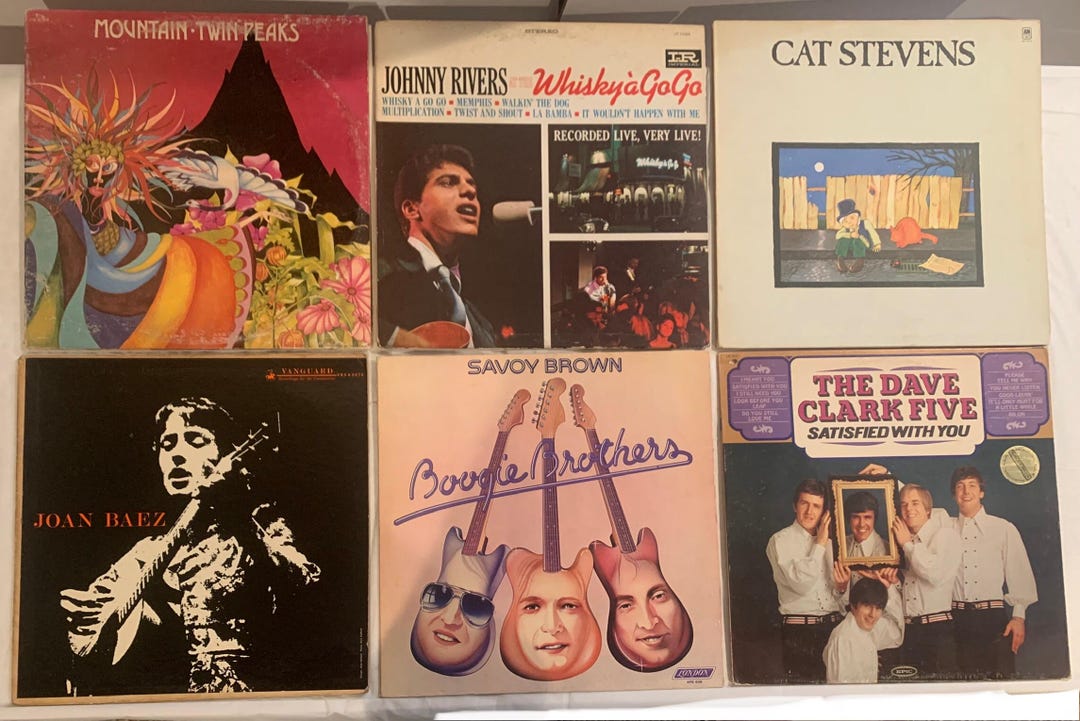 Lot of 25 Used Record Covers 1960s 1970s Rock and Pop for Crafting and ...