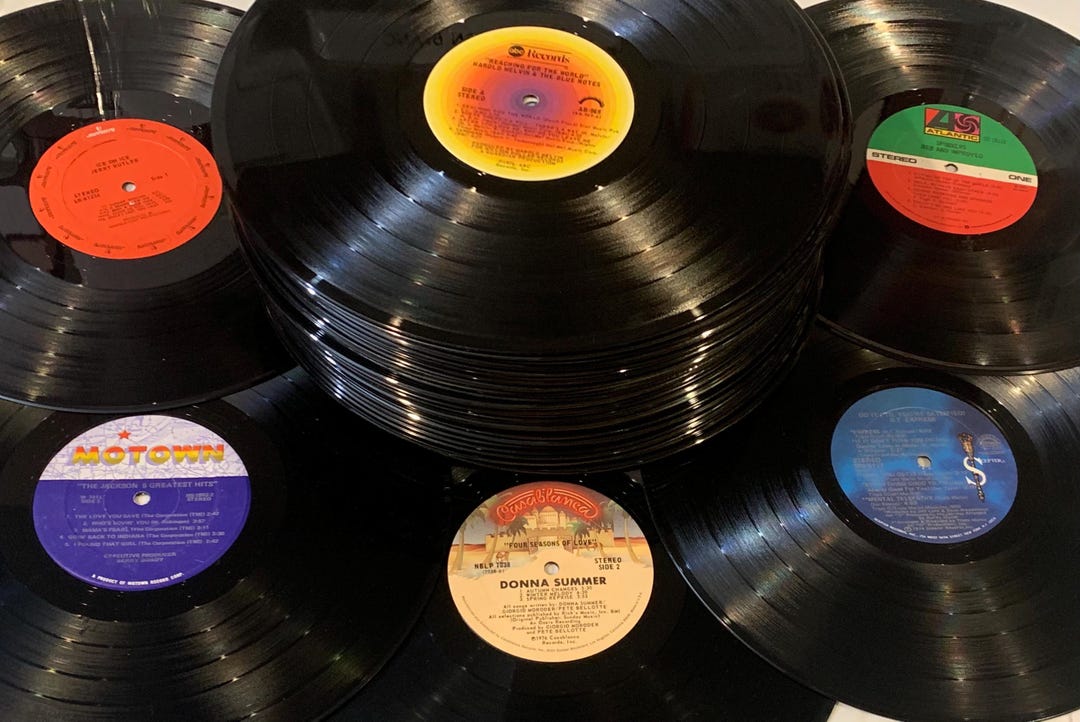 60 Vintage 1970s Vinyl Records, Soul Disco R&B, Crafting Decoration - Etsy