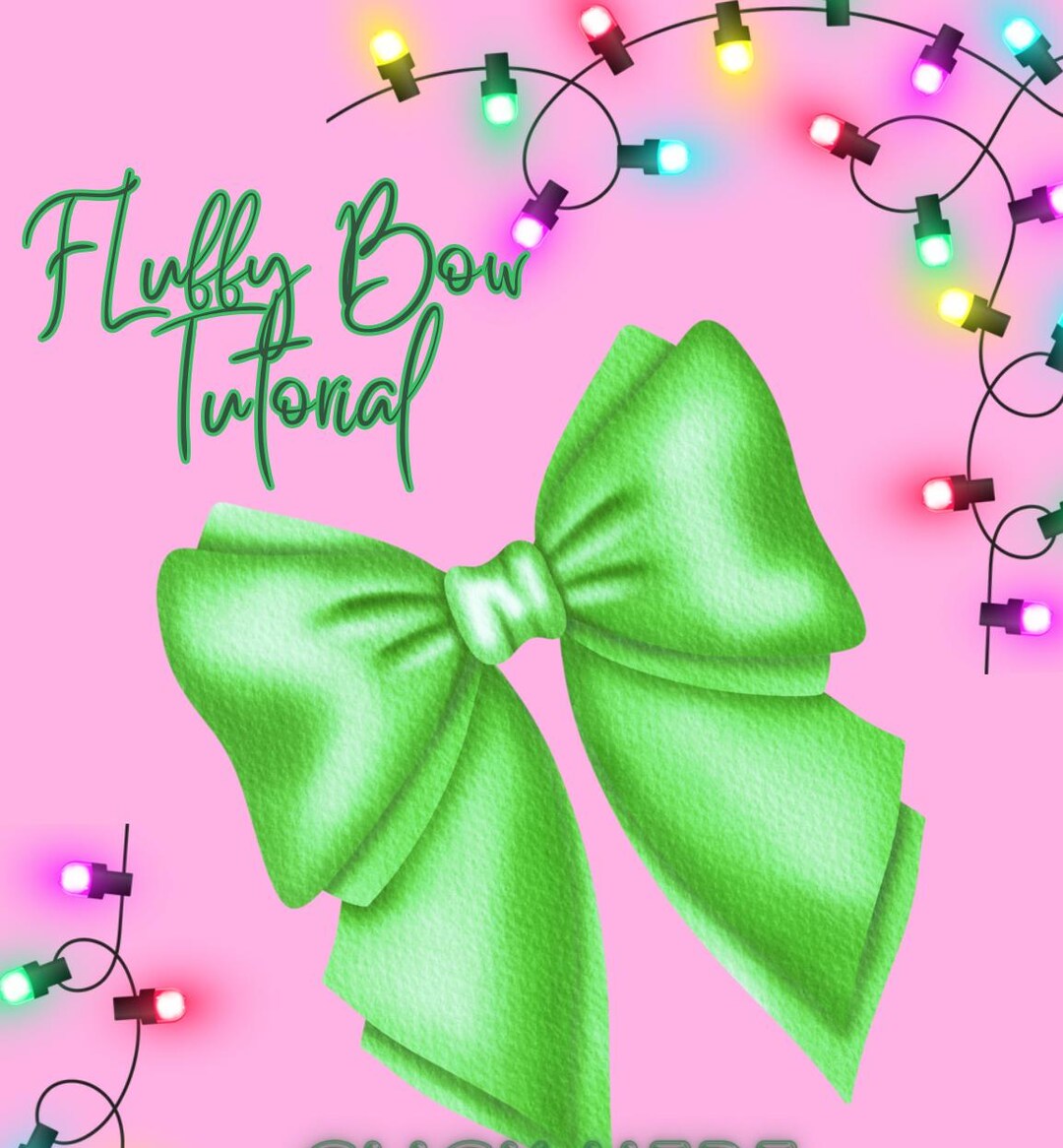 Fluffy Bow Tutorial - Step-by-step Video Tutorial With Password Access ...