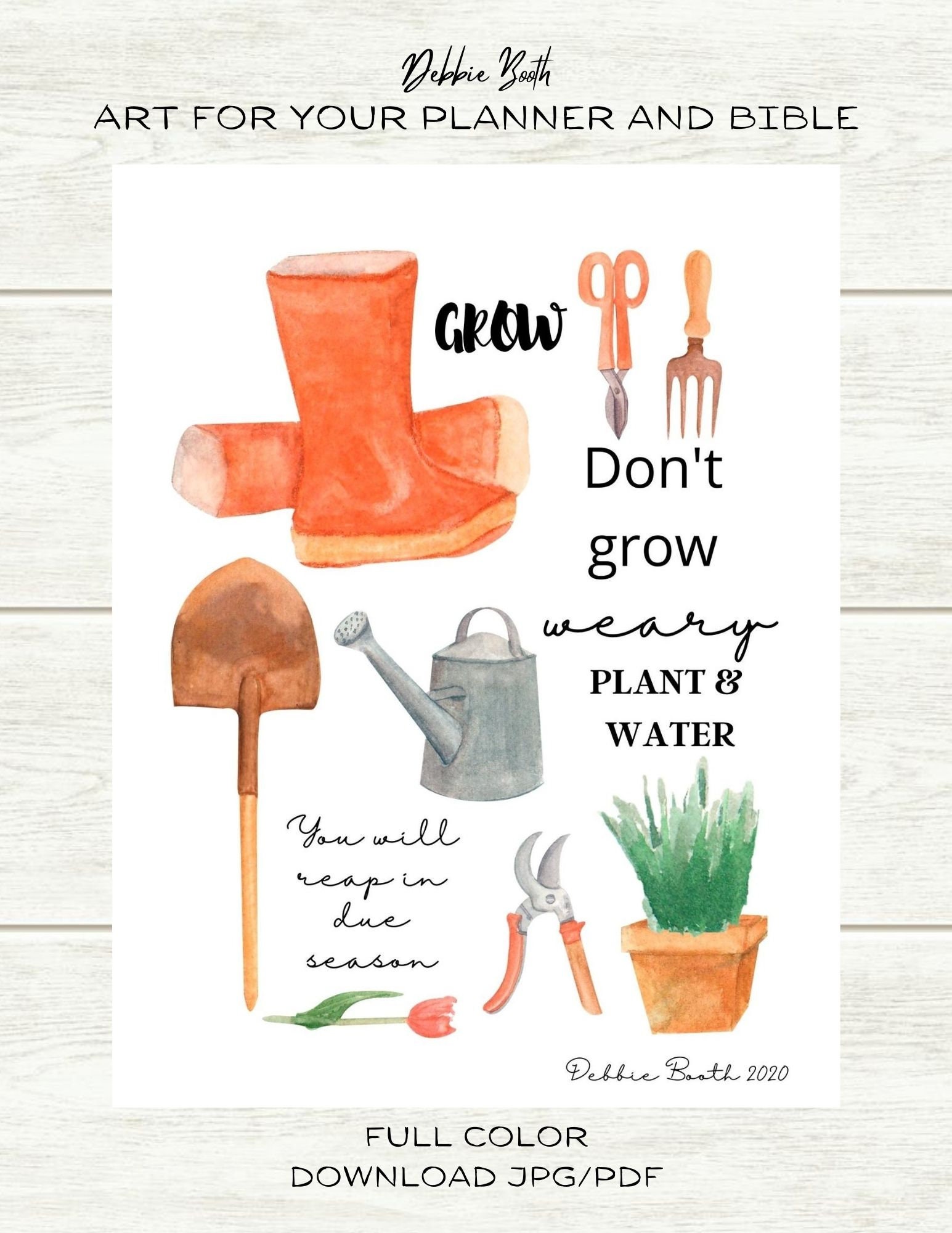Do Not Grow Weary Scripture Clipart/faith Art/digital Download - Etsy