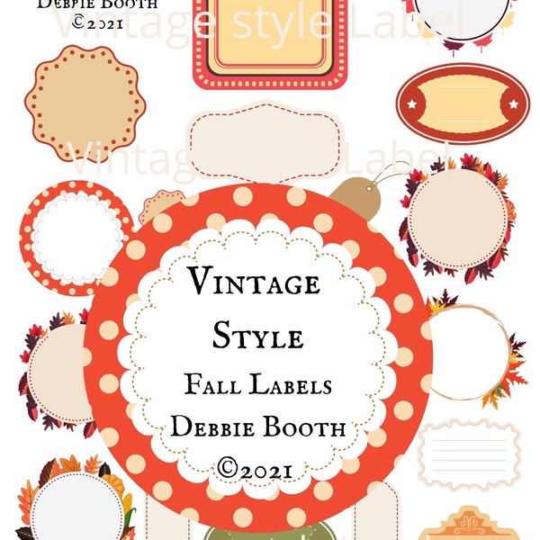 Fall Labels Printable - Etsy