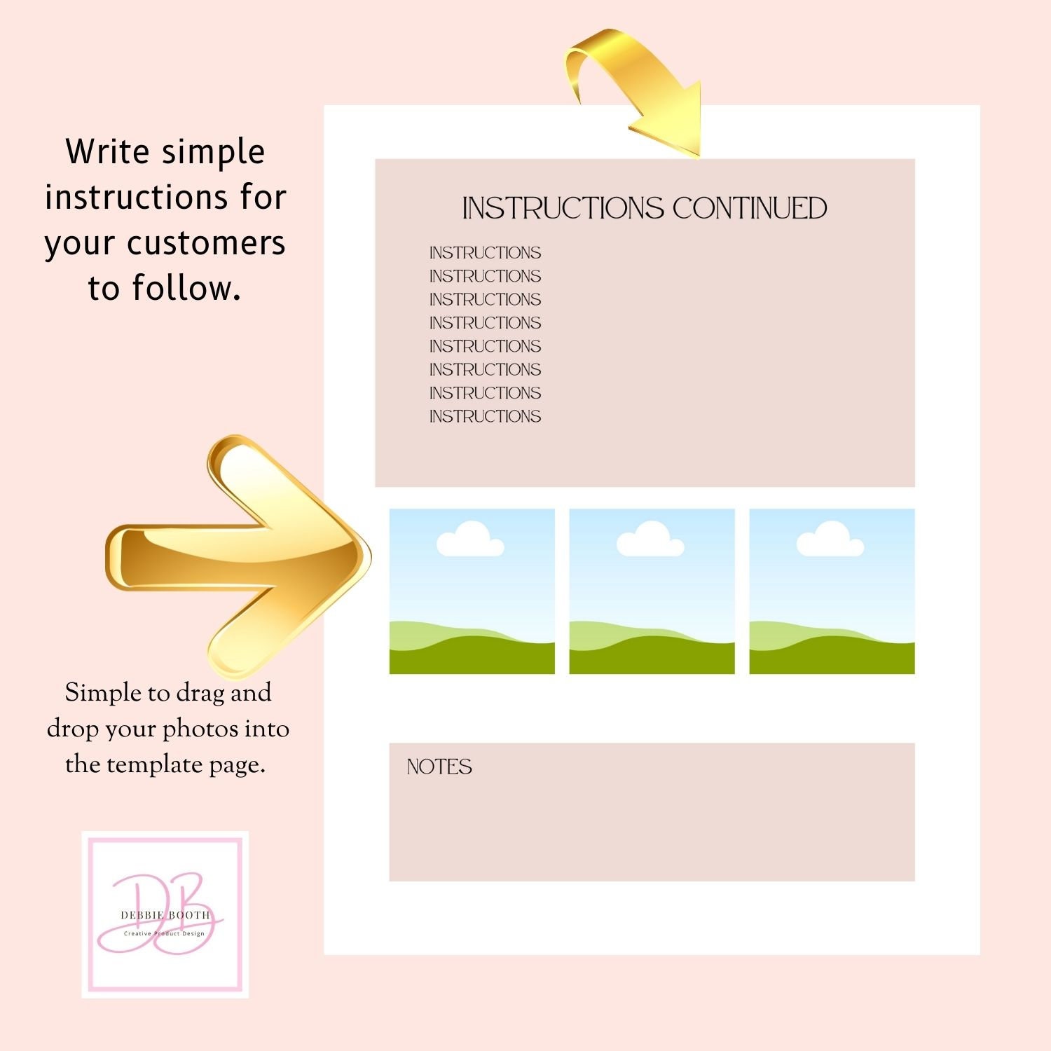 Pattern Workbook Template Digital Pattern Editable Design and 25page ...