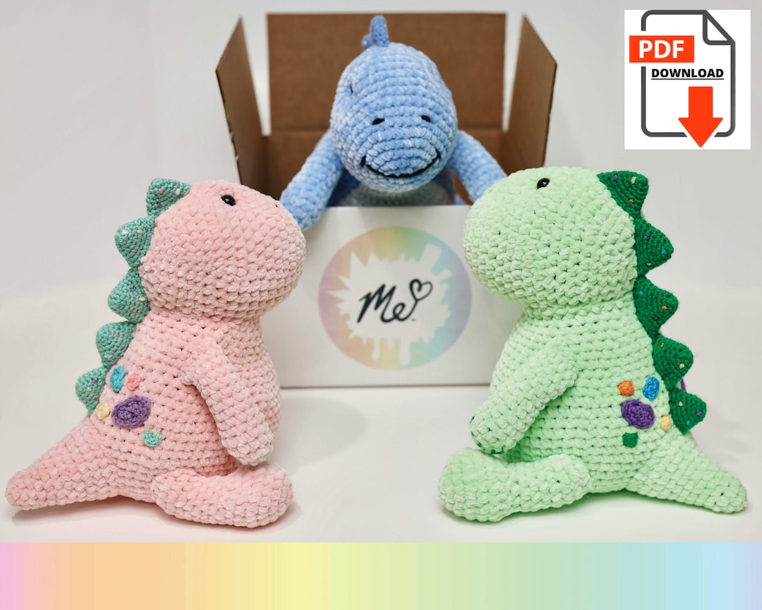 Pickle the Dinosaur Crochet Pattern (digital Download) - Etsy