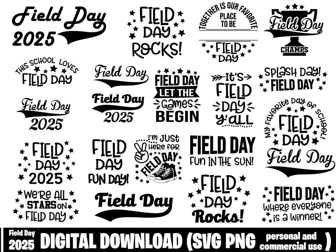 Field Day 2025 SVG, Field Day T-shirt Svg, School Field Day Design ...