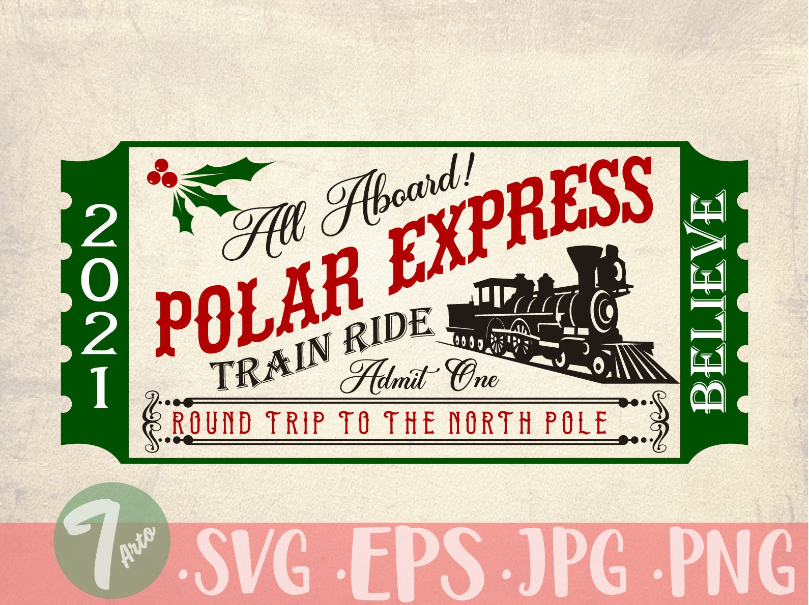 Polar Express Svg Christmas Sign SVG Polar Express Santa | Etsy
