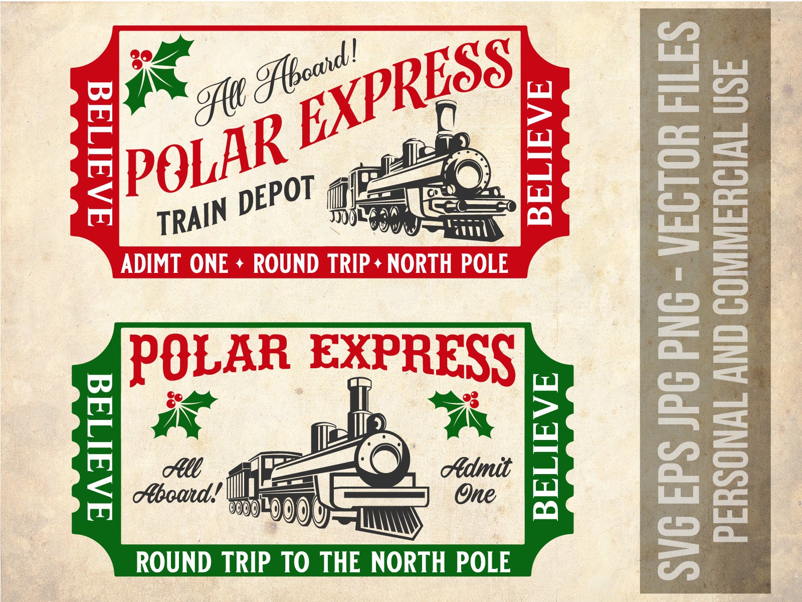 Polar Express Svg, Christmas Holidays Svg, Polar Express Png , Santa ...