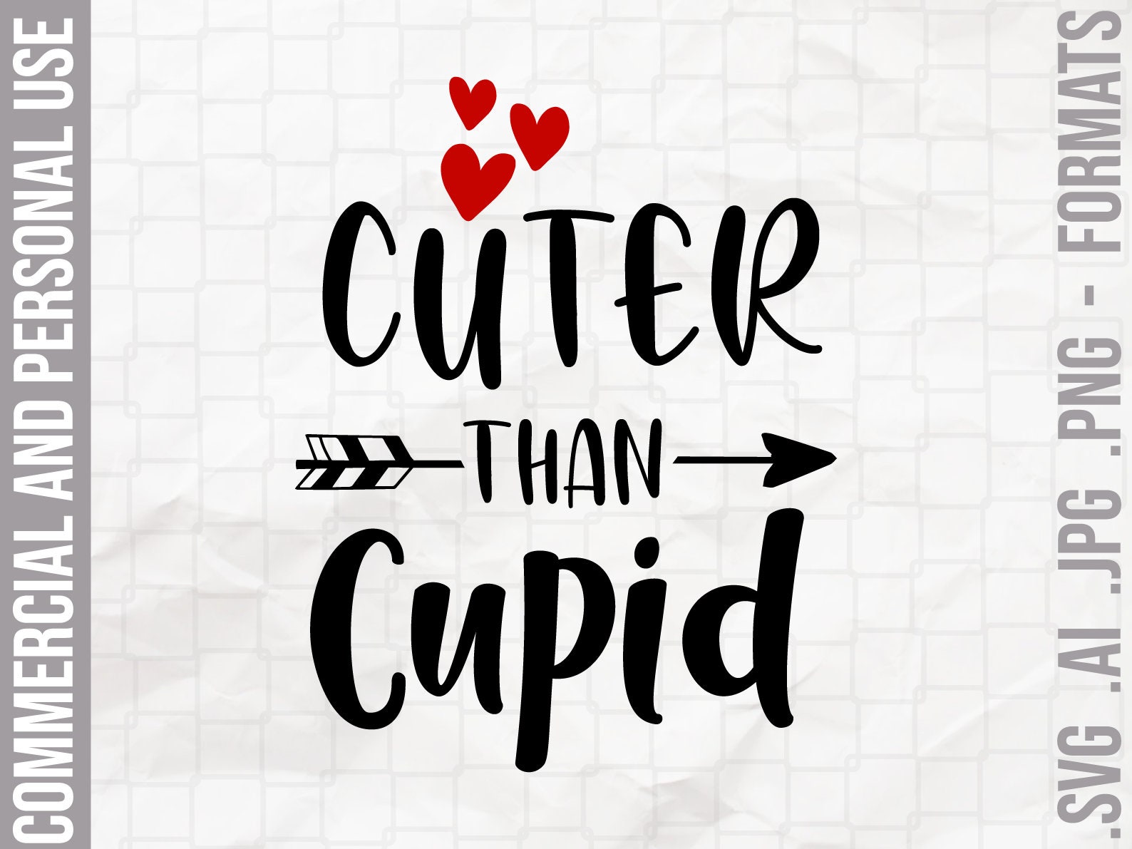 Cuter Than Cupid SVG Valentines Day Svg Love Heart Svg - Etsy