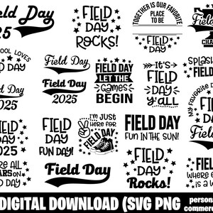 School Field Day Svg, Field Day Celebration 2025 PNG, Kids Running SVG ...