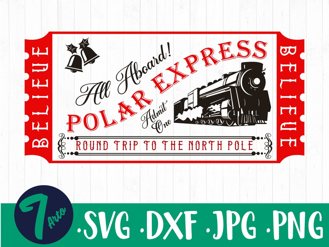 Polar Express Svg, Christmas Sign SVG, Polar Express , Santa Svg, Polar ...