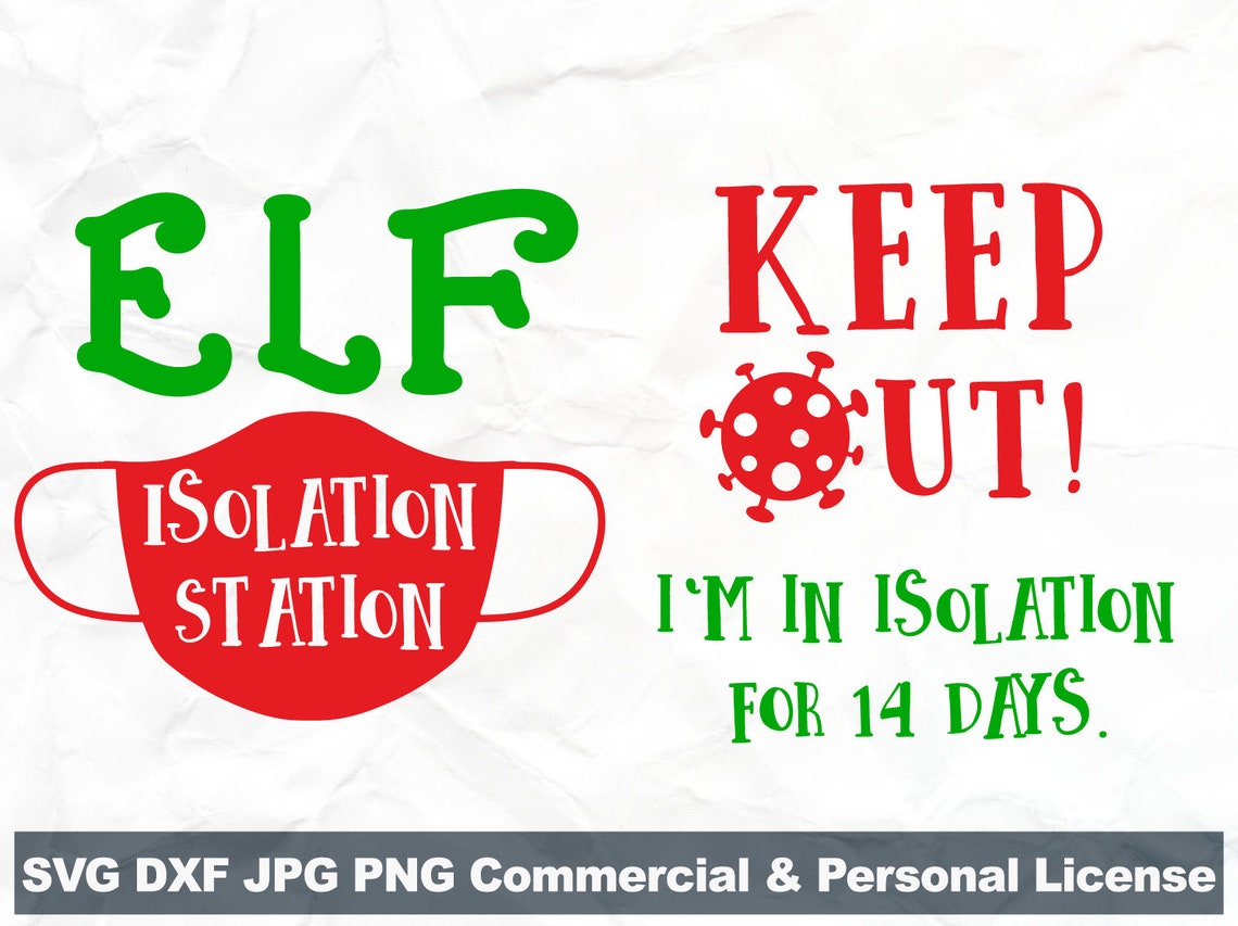 Elf Isolation Station Svg Elf Quarantine SVG File Christmas | Etsy