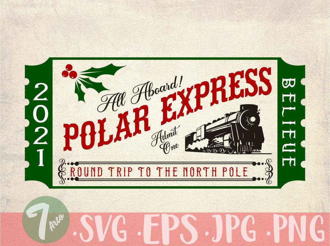 Polar Express Svg, Christmas Sign SVG, Polar Express , Santa Svg, Polar ...