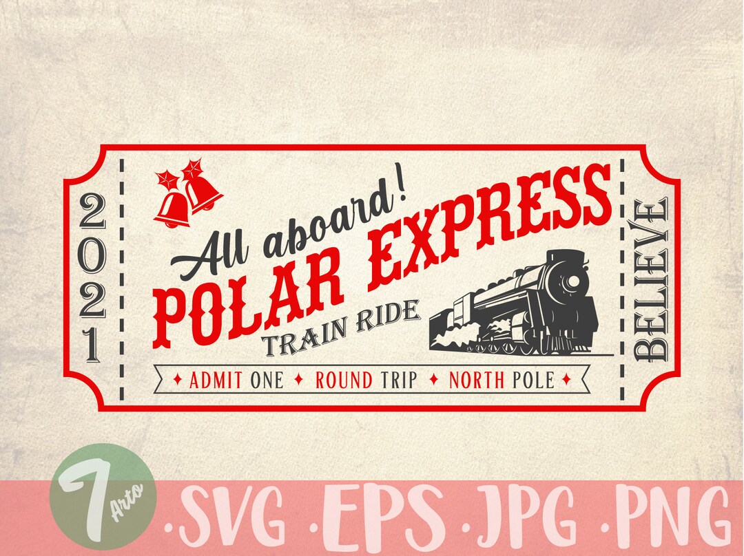 Polar Express Svg, Christmas Sign SVG, Polar Express , Santa Svg, Polar ...