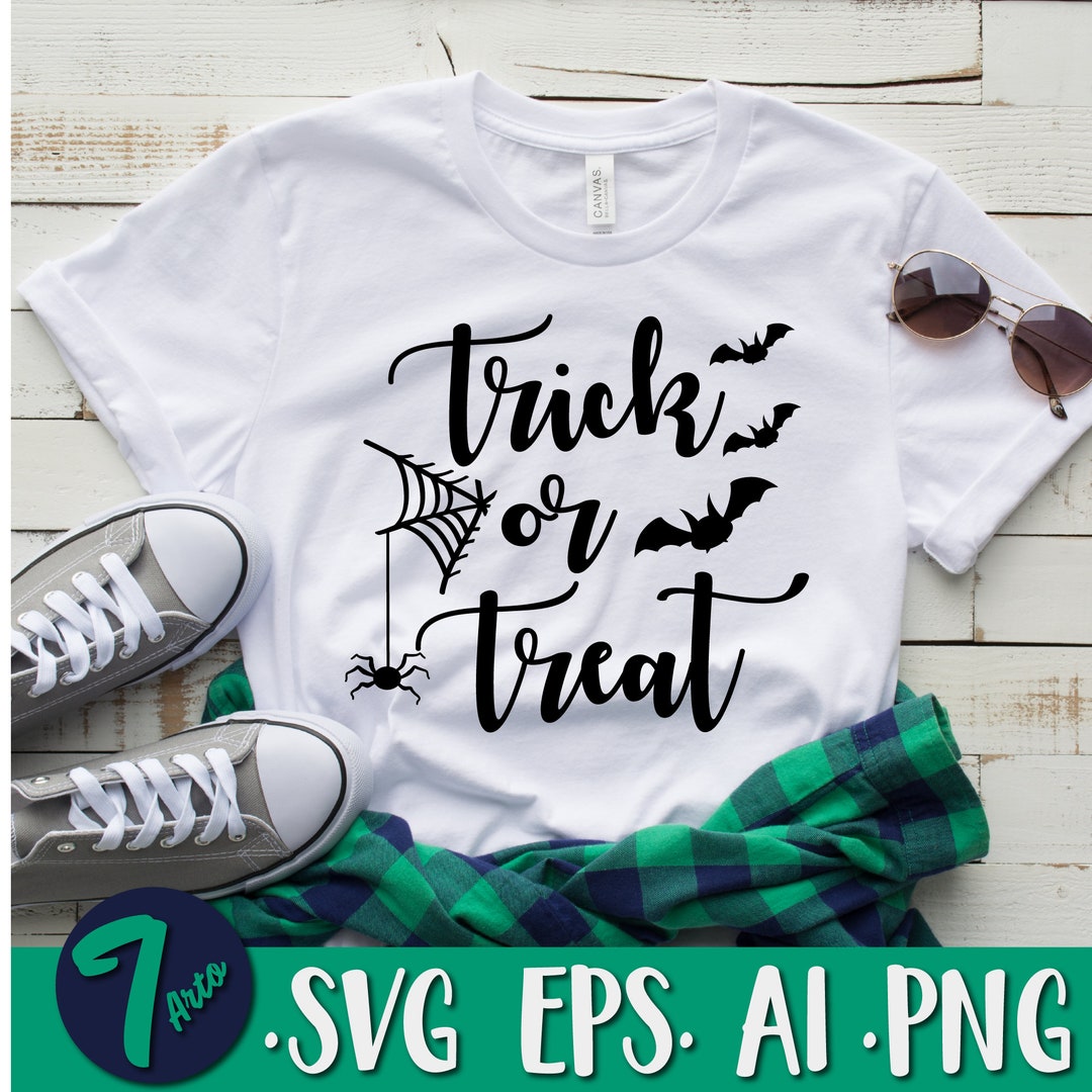 Trick or Treat Svg, Halloween Svg, Bat Svg, Fall Svg, Funny Halloween ...