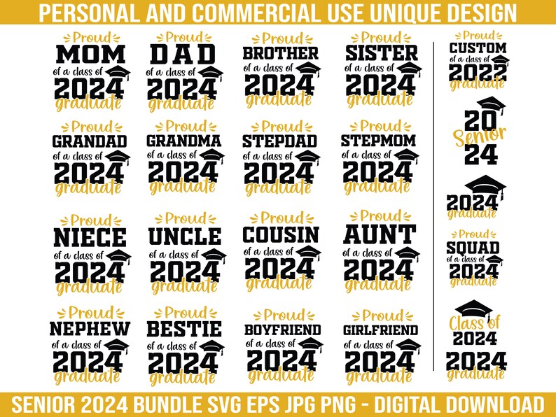 Proud of A 2024 Graduate Svg, Graduation SVG Bundle, Graduation Shirt ...