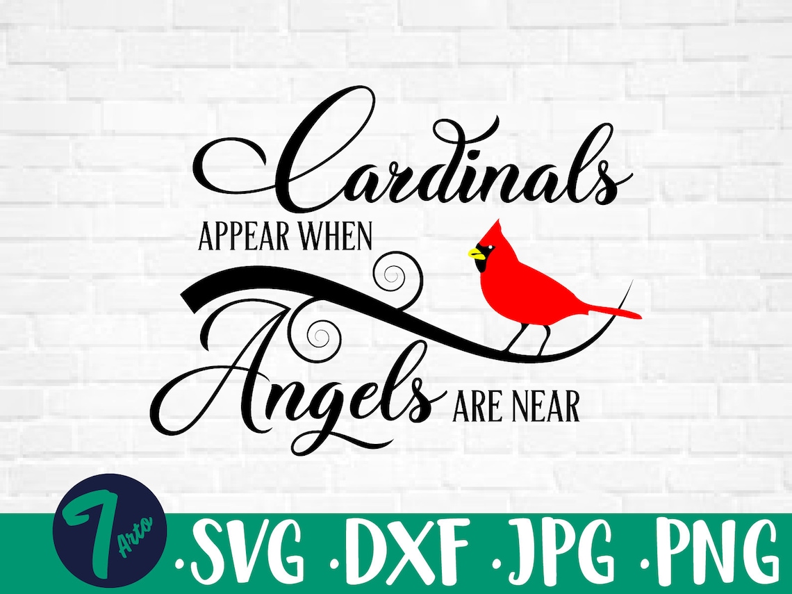 Cardinals Appear When Angels Are Near SVG Memory File - Etsy