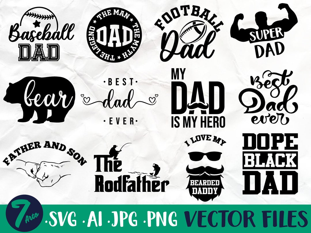 Fathers Day Svg 2025 Bundle | Dad Svg | Dad Life Svg | I Am Your Father ...