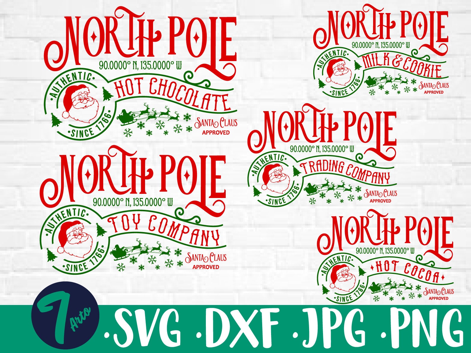 Bundle North Pole Svg North Pole Hot Chocolate Svg Santa - Etsy