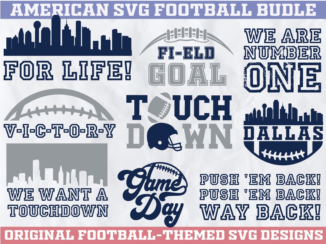 Dallas Football Svg, American Football Svg, Game Day Svg, Mom Football ...