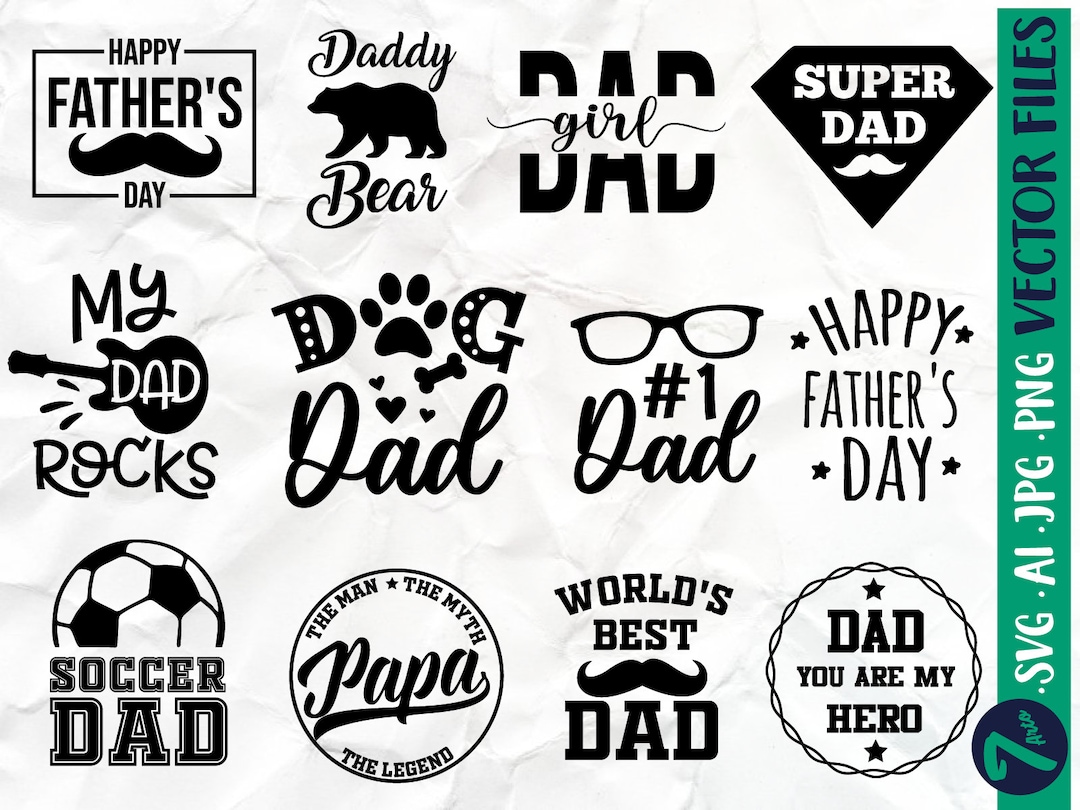 Dad Svg Bundle, Father's Day Svg Bundle, I Am Their Father Svg, Happy ...