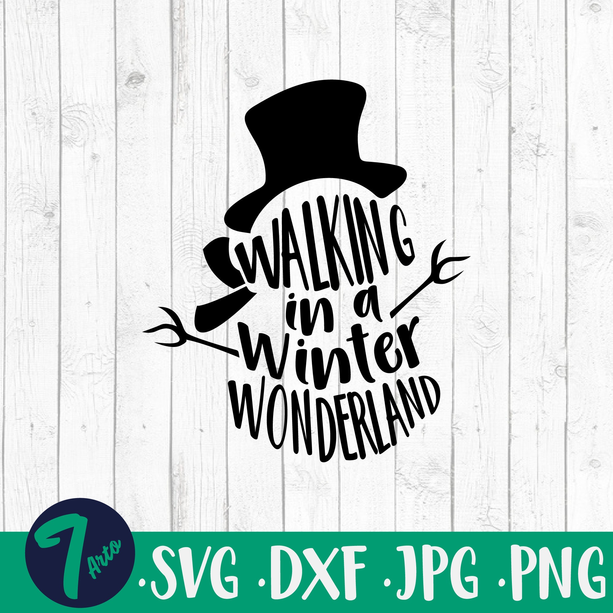 Walking in A Winter Wonderland Svg Dxf Png Christmas Svg | Etsy