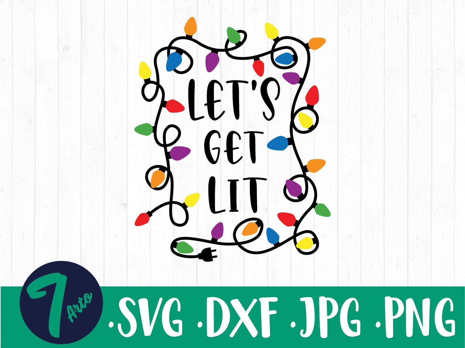 Let's Get Lit SVG Funny Holiday SVG Funny Christmas Svg - Etsy