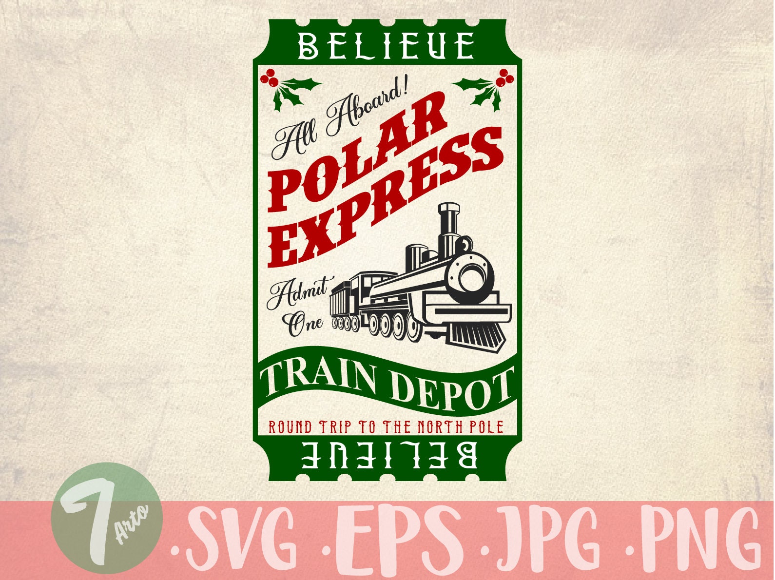 Polar Express Svg, Christmas Sign SVG, Polar Express , Santa Svg, Polar ...