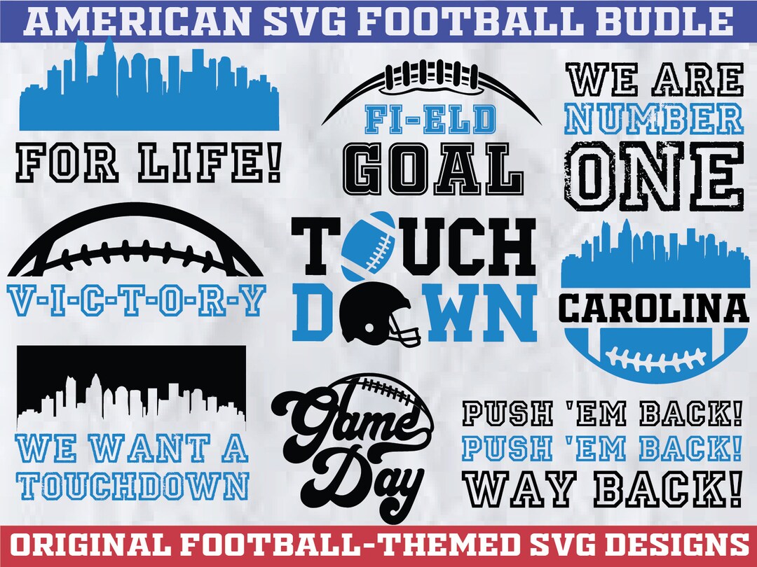 Carolina Svg, Football Svg, American Football Svg, Game Day Svg, Mom ...
