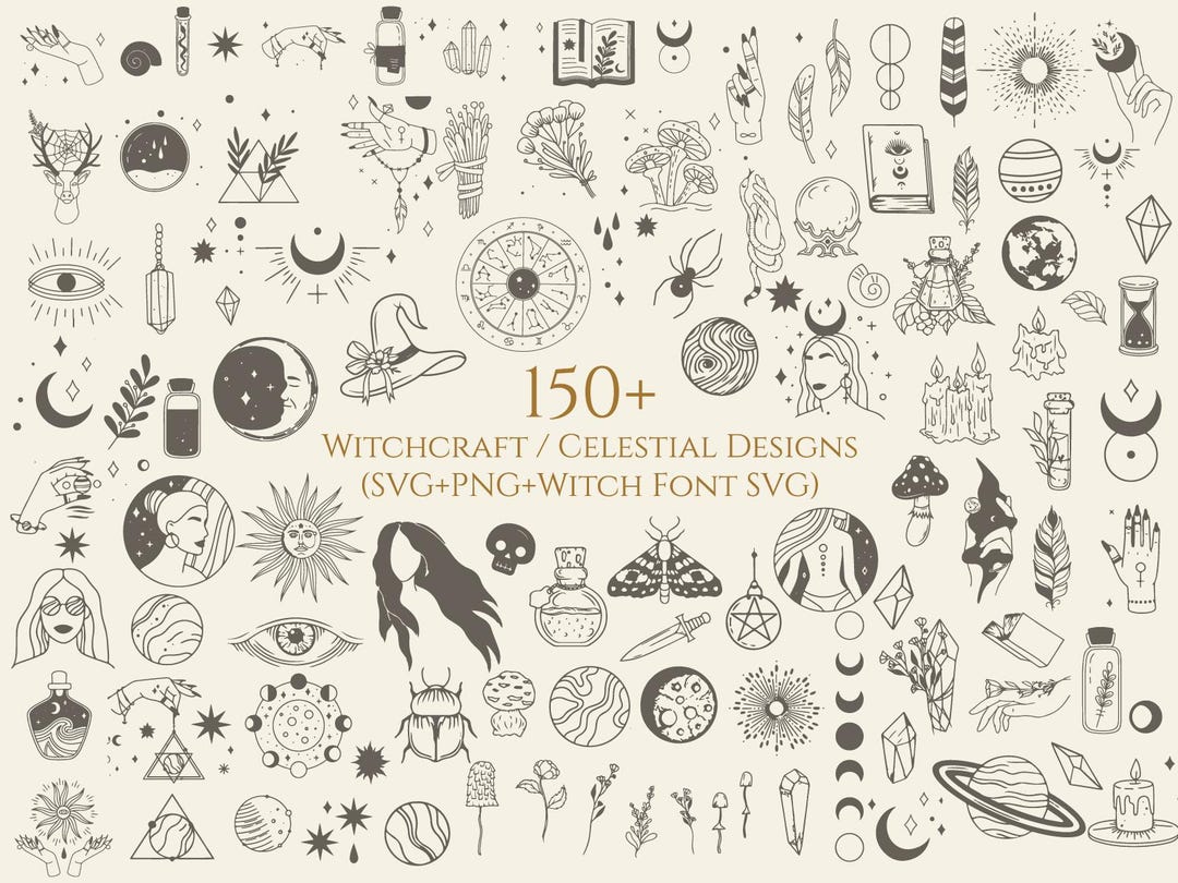 150 Witch Svg Bundle | Witchcraft Svg | Witches Svg | Svg | Magic Svg ...