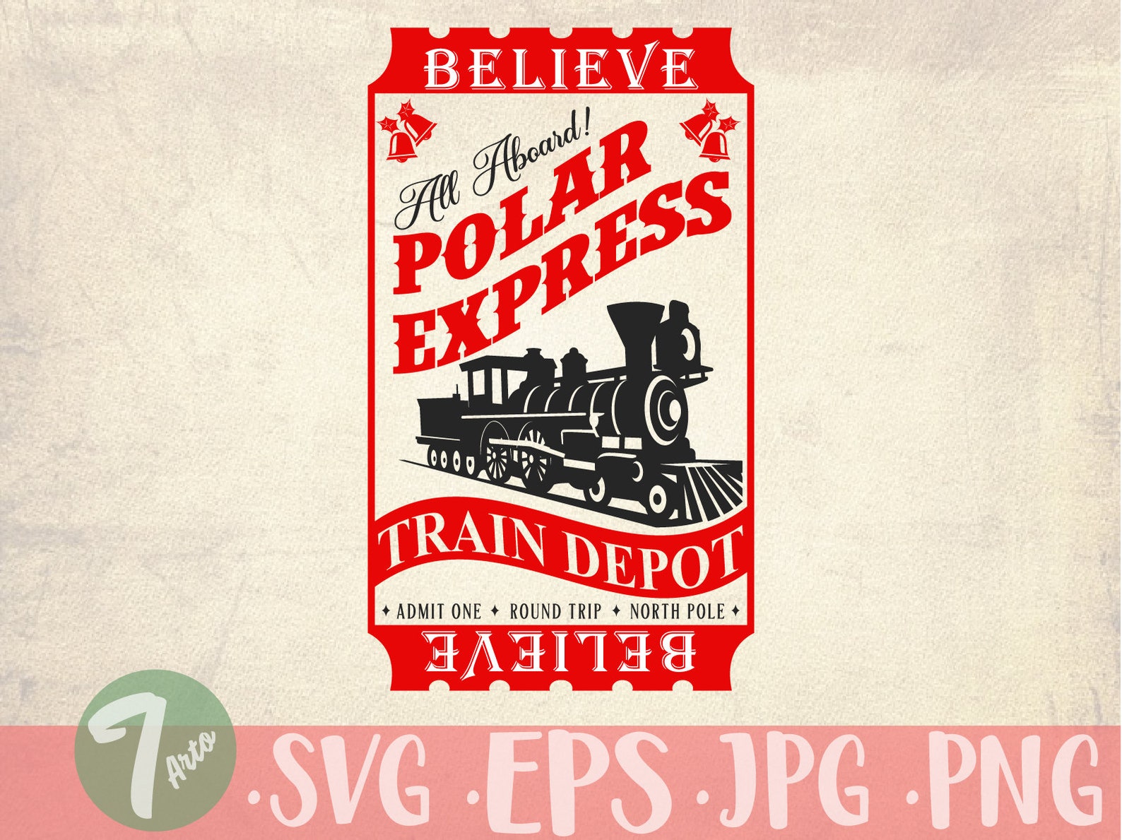 Polar Express Svg Christmas Sign SVG Polar Express Santa - Etsy