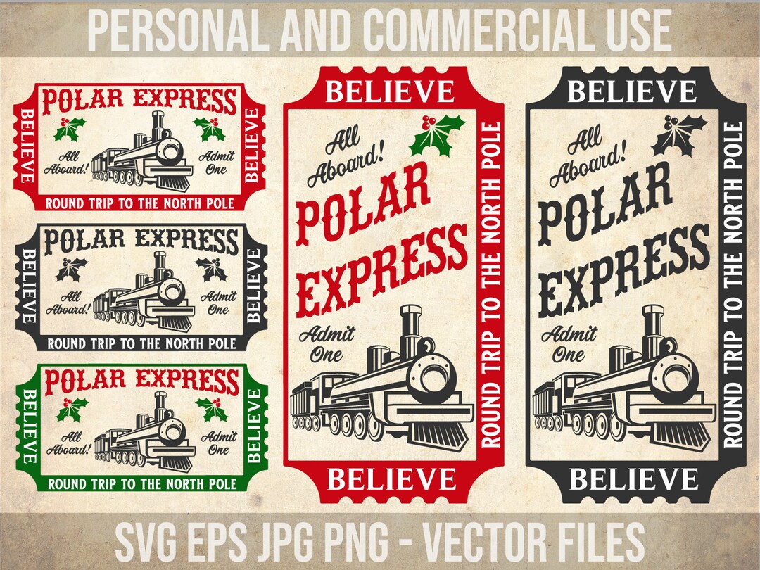 Polar Express Svg, Christmas Holidays Svg, Polar Expresspng , Santa Svg ...