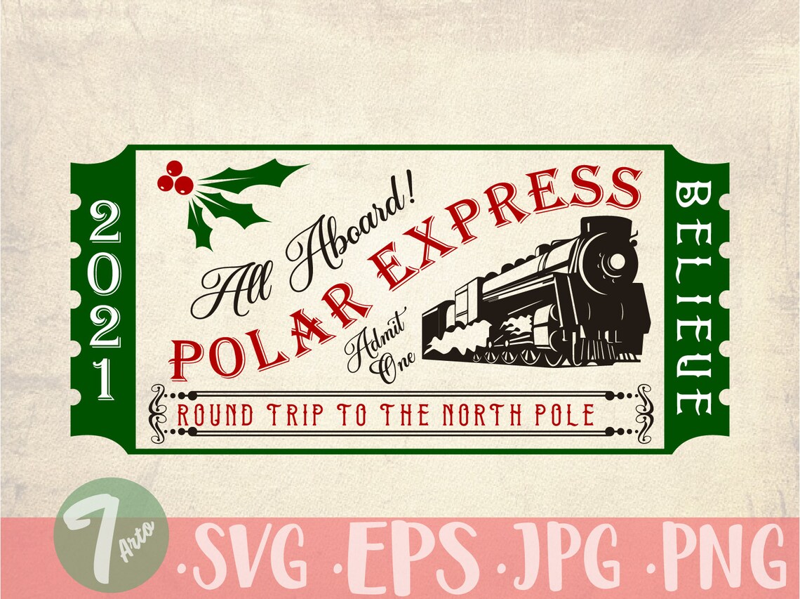 Polar Express Svg Christmas Sign SVG Polar Express Santa - Etsy