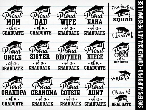 Proud Mom Graduation Shirt Design SVG senior 2022 svg Senior Class of ...