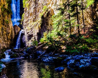 Waterfall, Landscape, Waterfall Print, Waterfall Photography, Waterfall ...