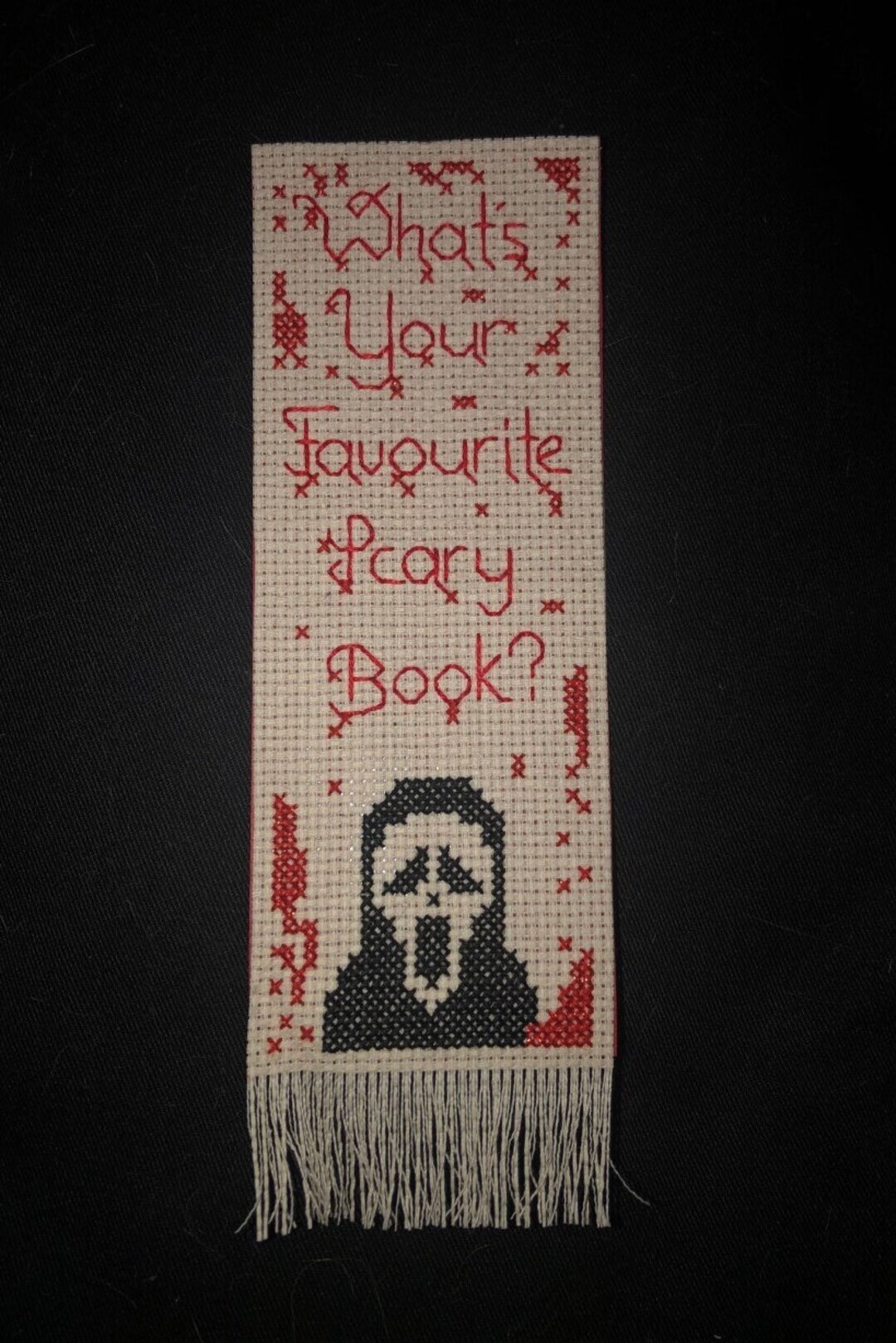 Scary, Horror Movie Bookmark Ghostface Mask PDF Cross Stitch Pattern - Etsy