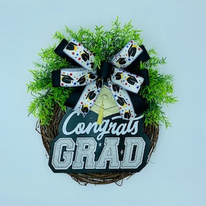 Graduation Wreath, Graduation Wreath for Door, Congrats Grad Wreath ...
