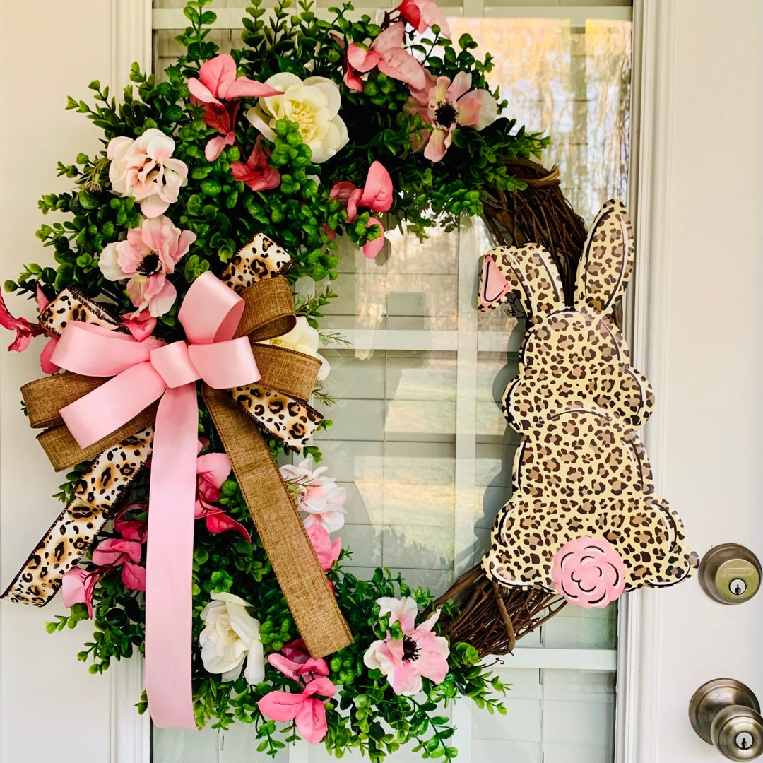 Easter Grapevine Wreath for Front Door, Easter Grapevine Wreath With ...