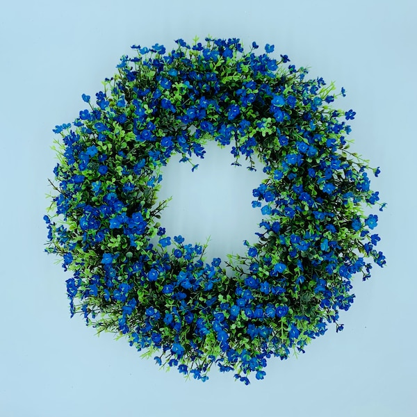 Blue Wreath - Etsy