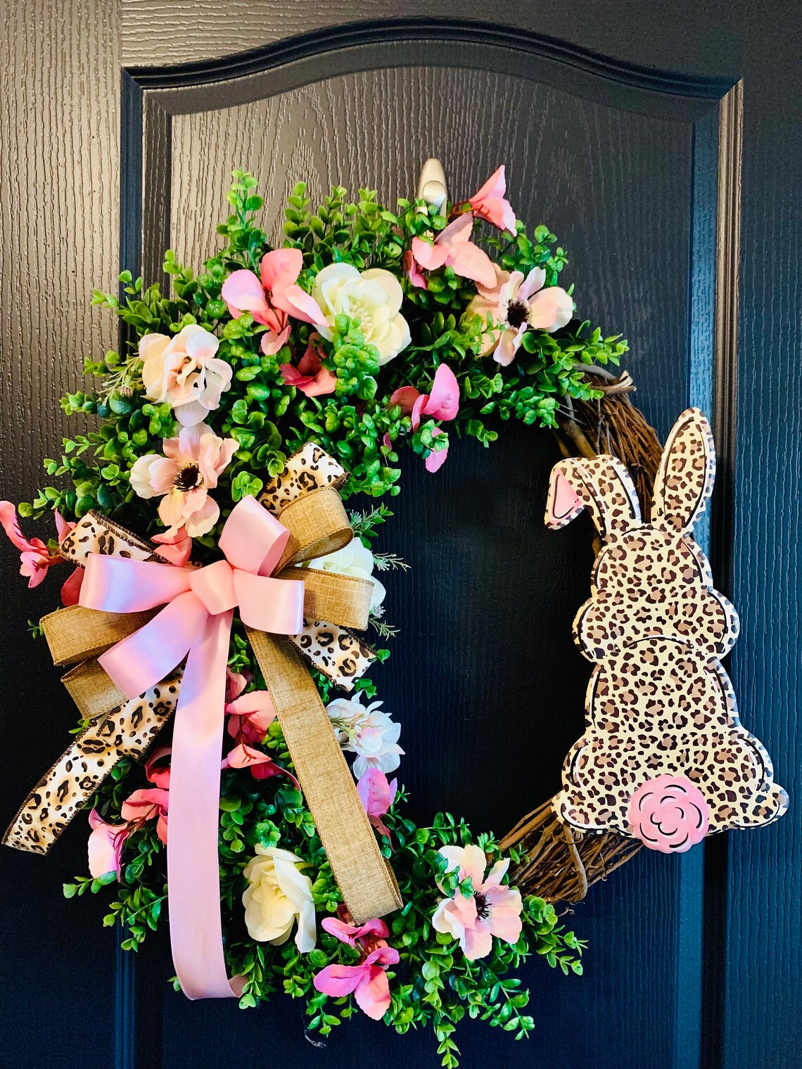 Easter Grapevine Wreath for Front Door, Easter Grapevine Wreath With ...