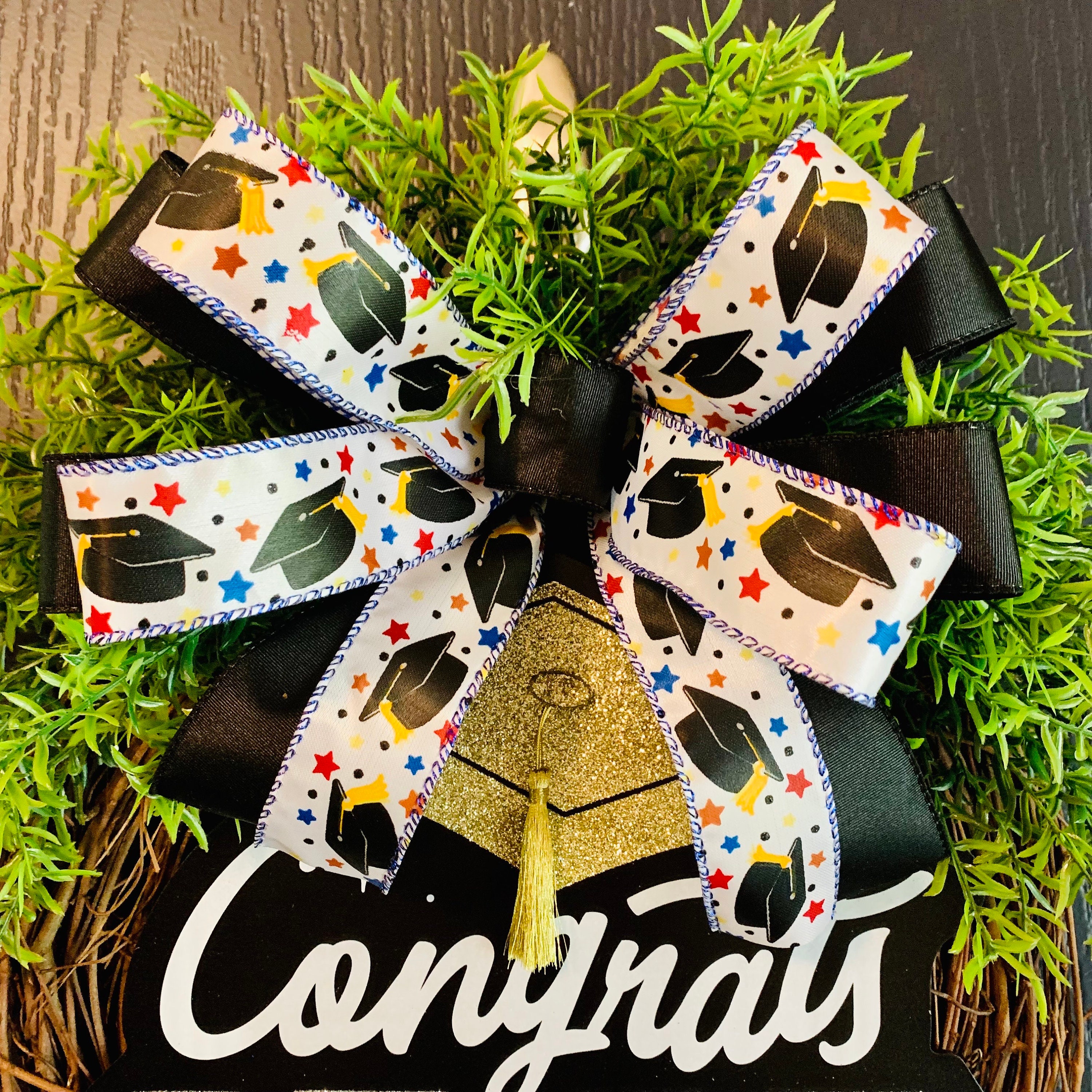 Graduation Wreath, Graduation Wreath for Door, Congrats Grad Wreath ...