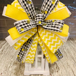 Bee Wreath Bow, Summer Wreath Bow With Bees, Bumble Bee Wreath Bow ...