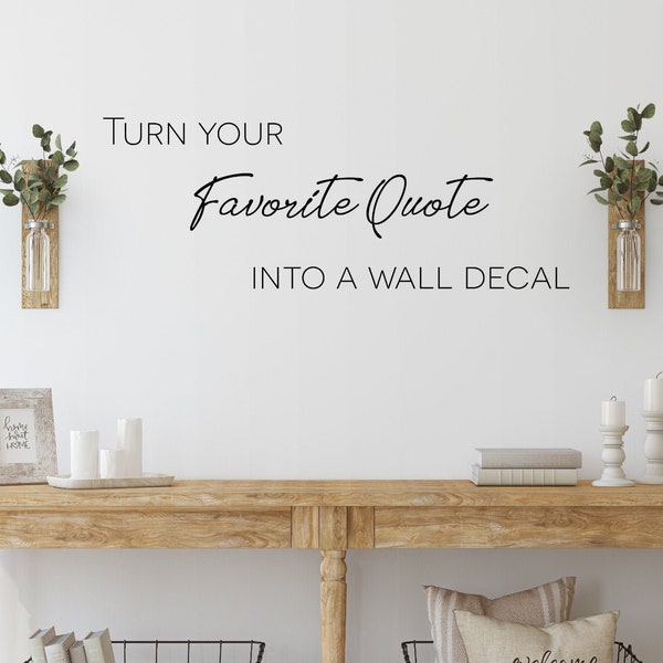 Vinyl Wall Quotes - Etsy
