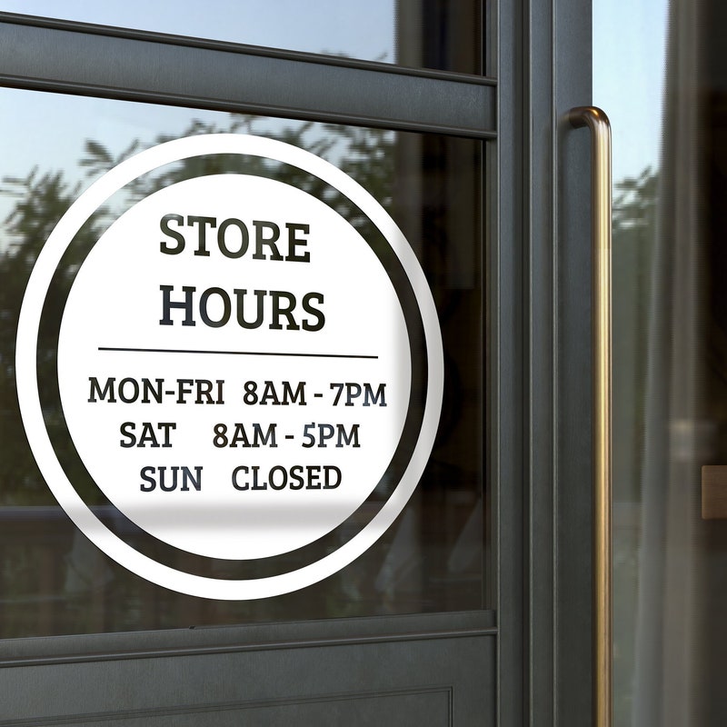 Store Hours Sign - Etsy