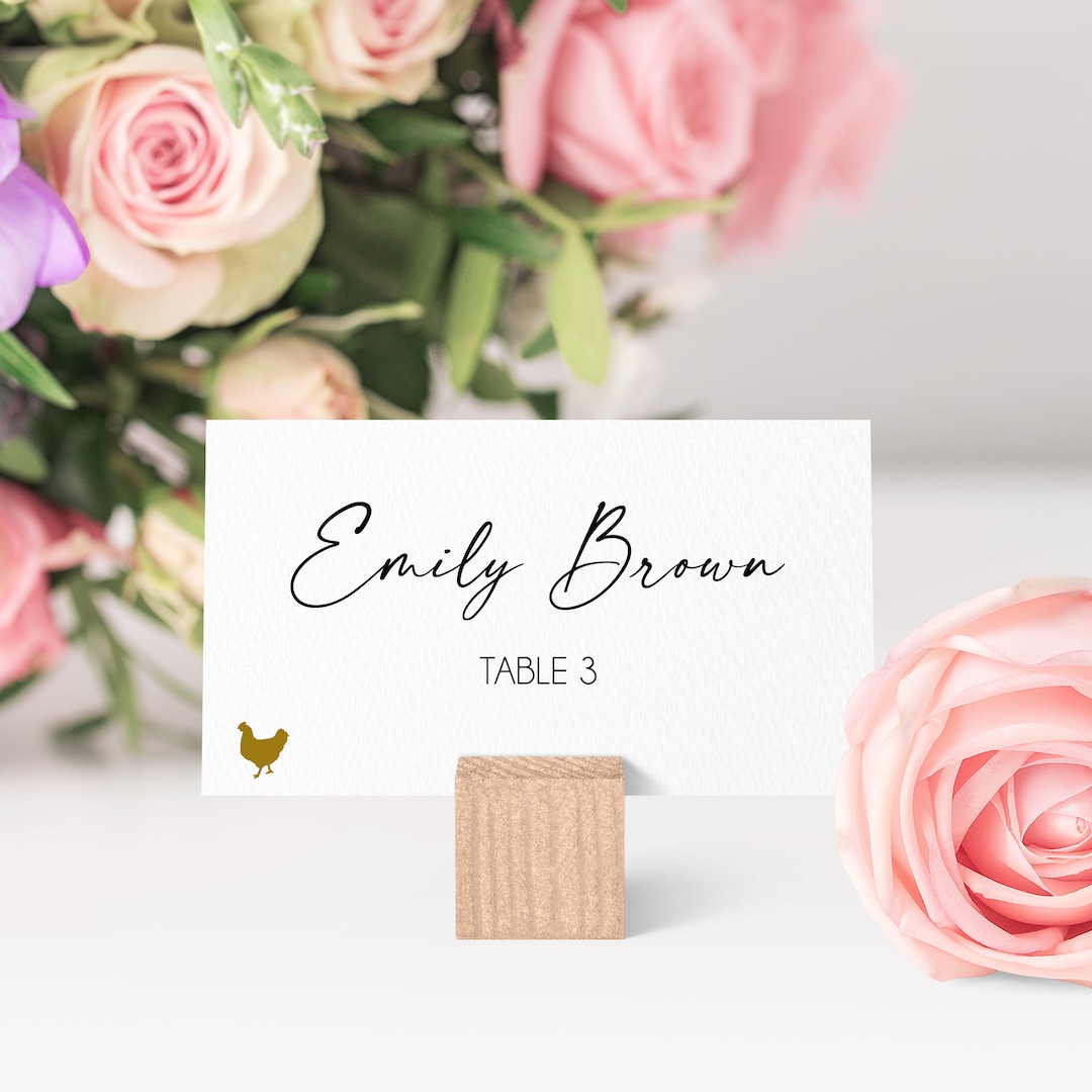 Wedding Tent Place Card Meal Stickers, Wedding Meal Decals, Menu ...