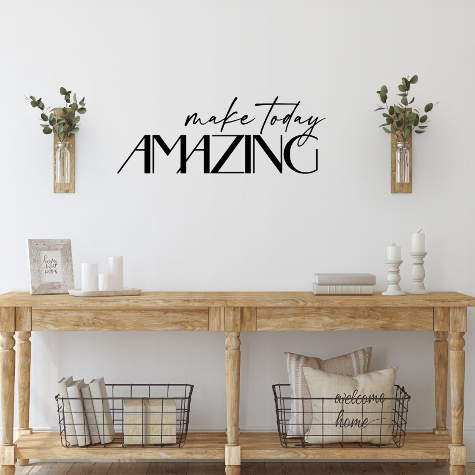 Make Today Amazing Living Room Wall Decal Sticker, Inspirational Wall ...