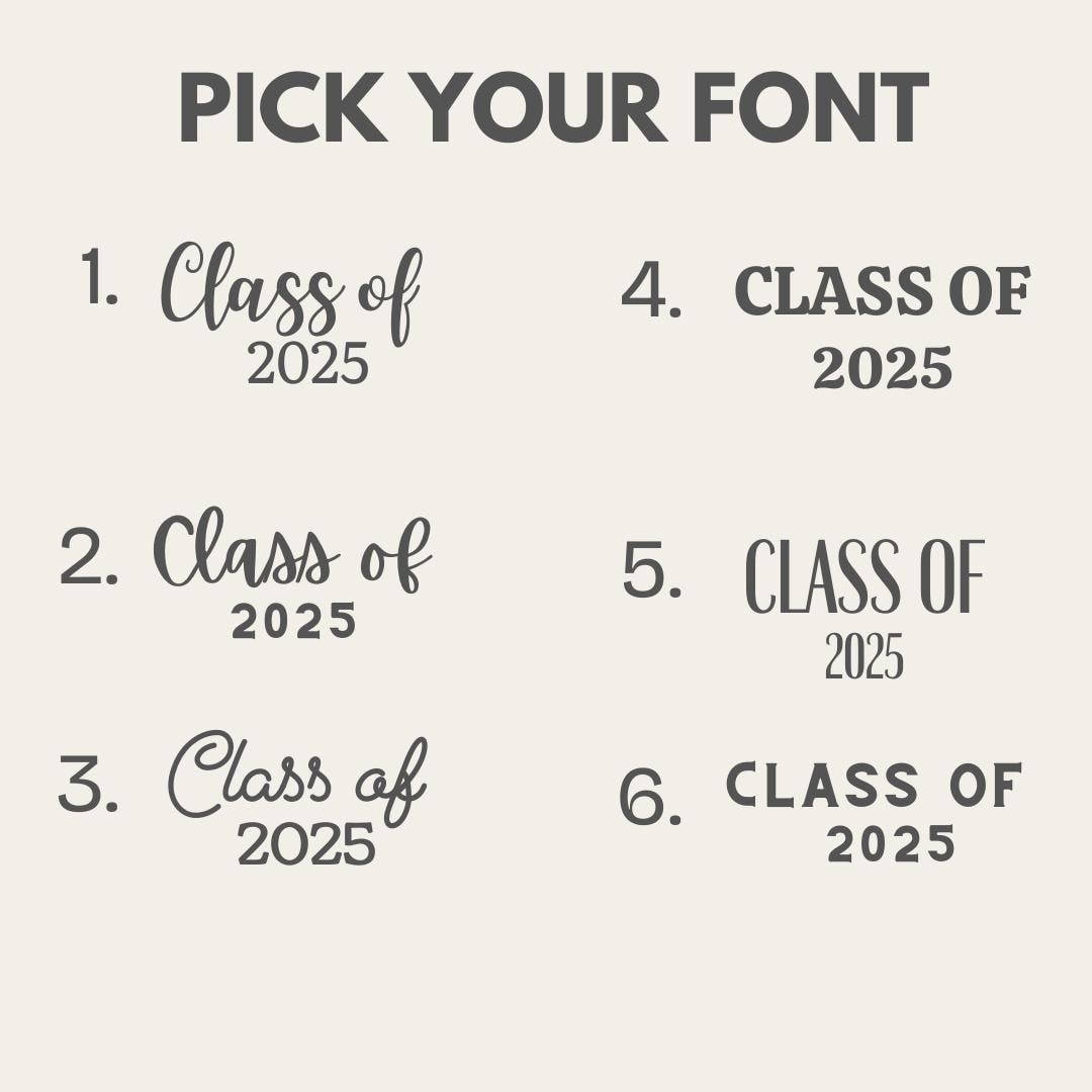 Class of 2025 Graduation Decal: DIY Scrapbook Sticker - Etsy